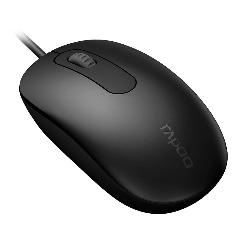 Rapoo N200 Wired Mouse - Ergonomic USB Optical Mouse for PC/Laptop ...